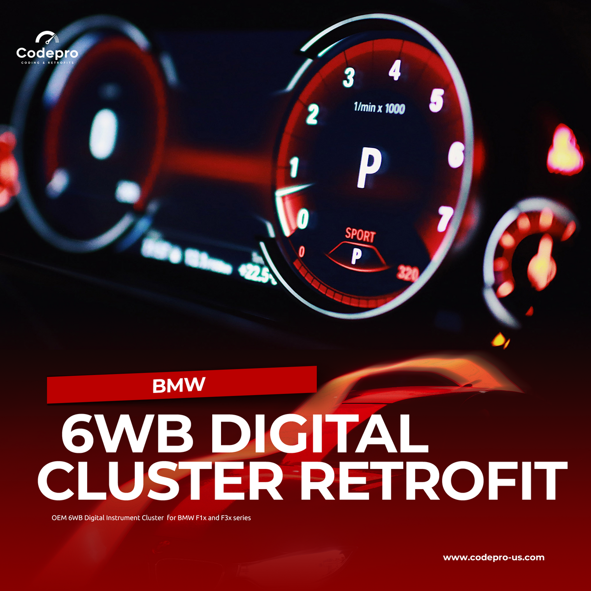 BMW 6WB Digital Instrument Cluster Retrofit – Codepro